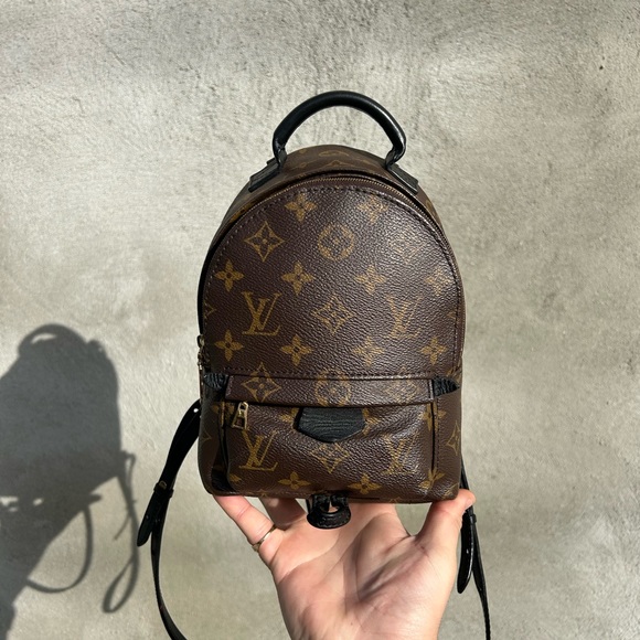 Louis Vuitton | Bags | Louis Vuitton Palm Springs Mini Monogram Canvas Brown Womens Backpack ...